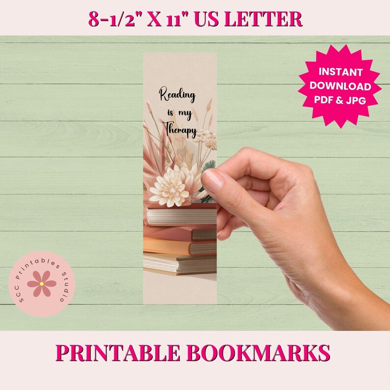 Printable Bookmarks, Cottagecore Reading Bookmarks Printable Bookmark ...