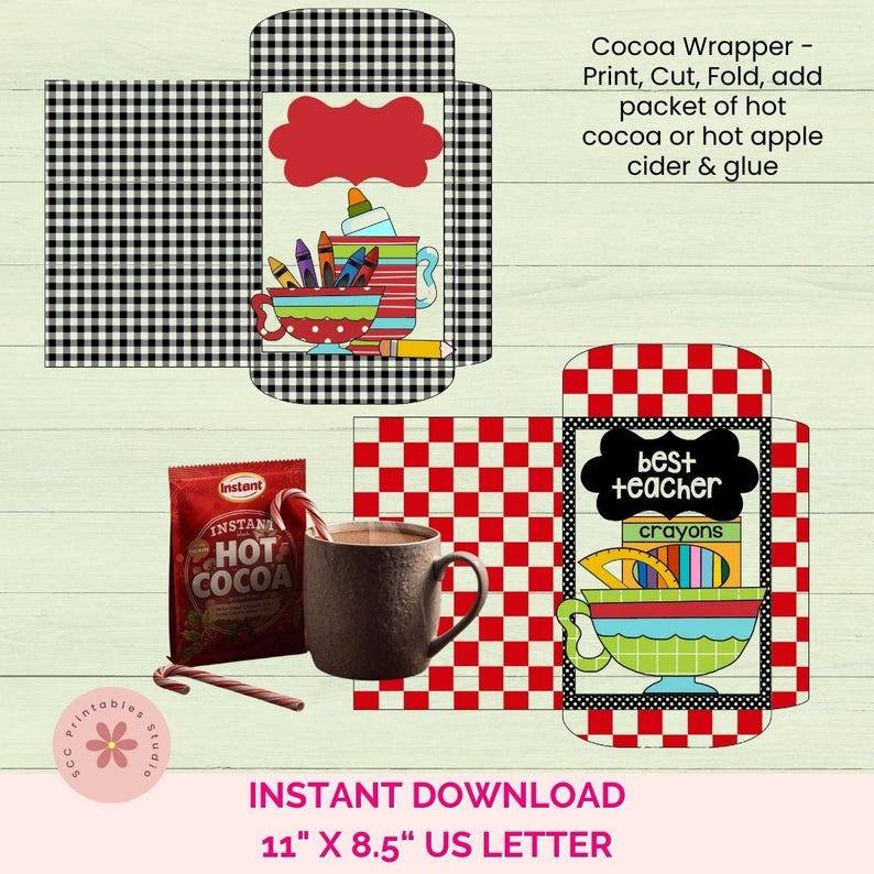 Best Teacher Gift, Make It Your Own - Personalize Printable Cocoa ...