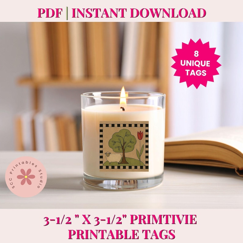 Primitive Americana Salt Block Houses, Sheep, Crow, Sunflowers ...