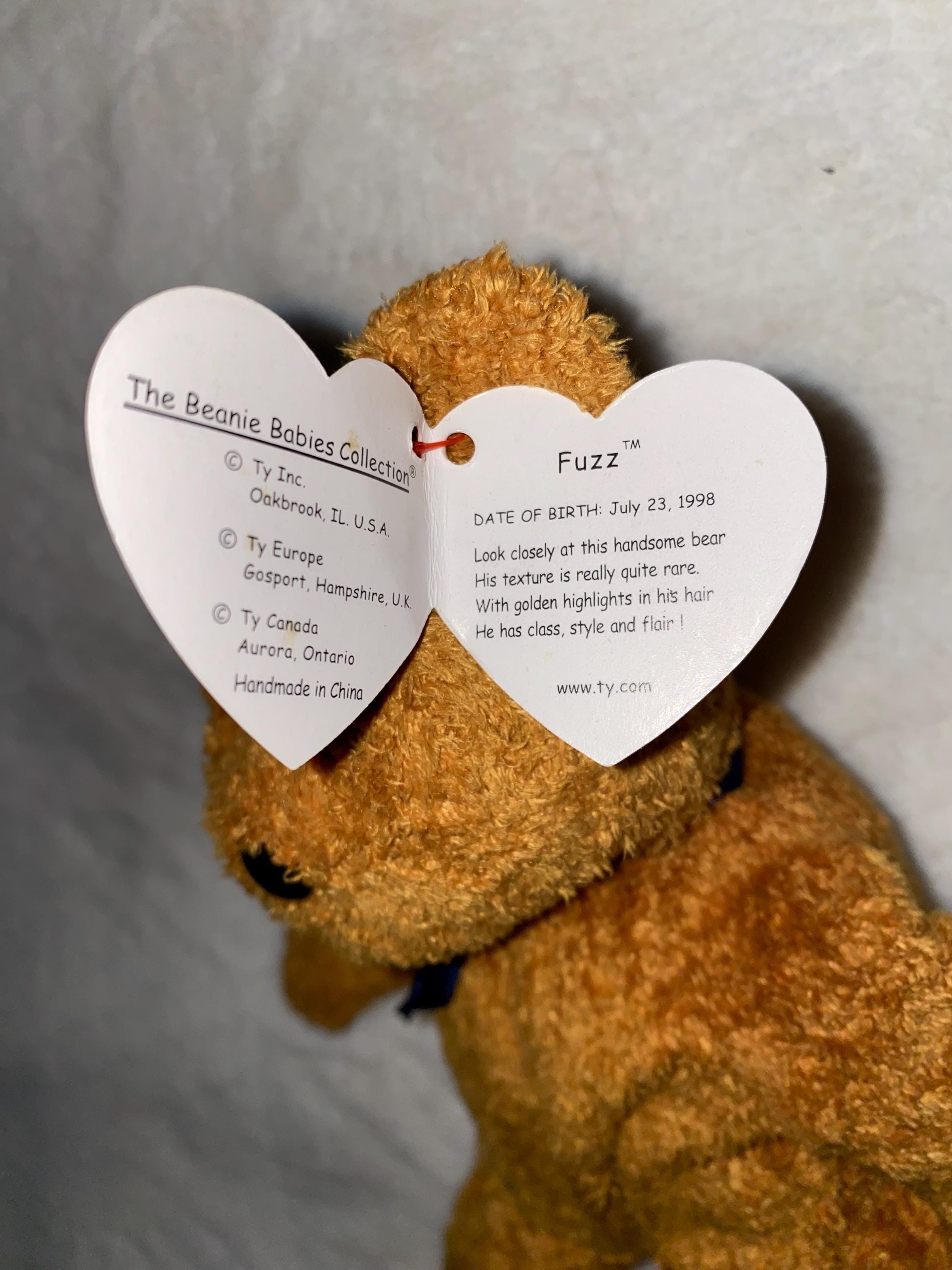 Ty Beanie Baby Fuzz Retired Rare - Etsy