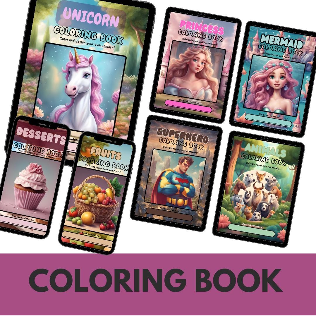 Coloring Books. Coloring Pages for Kids Cute Stuff to Color Learning ...