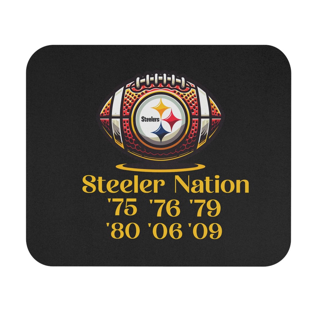 Steeler Nation Mouse Pad Steeler Nation Design, Perfect for Football ...