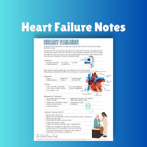 Heart Failure Notes Nursing School, Med Surg, Anatomy and ...
