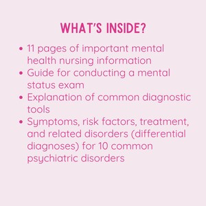 Psychiatric Nursing Notes Bundle: Mental Health Study Guide (digital ...