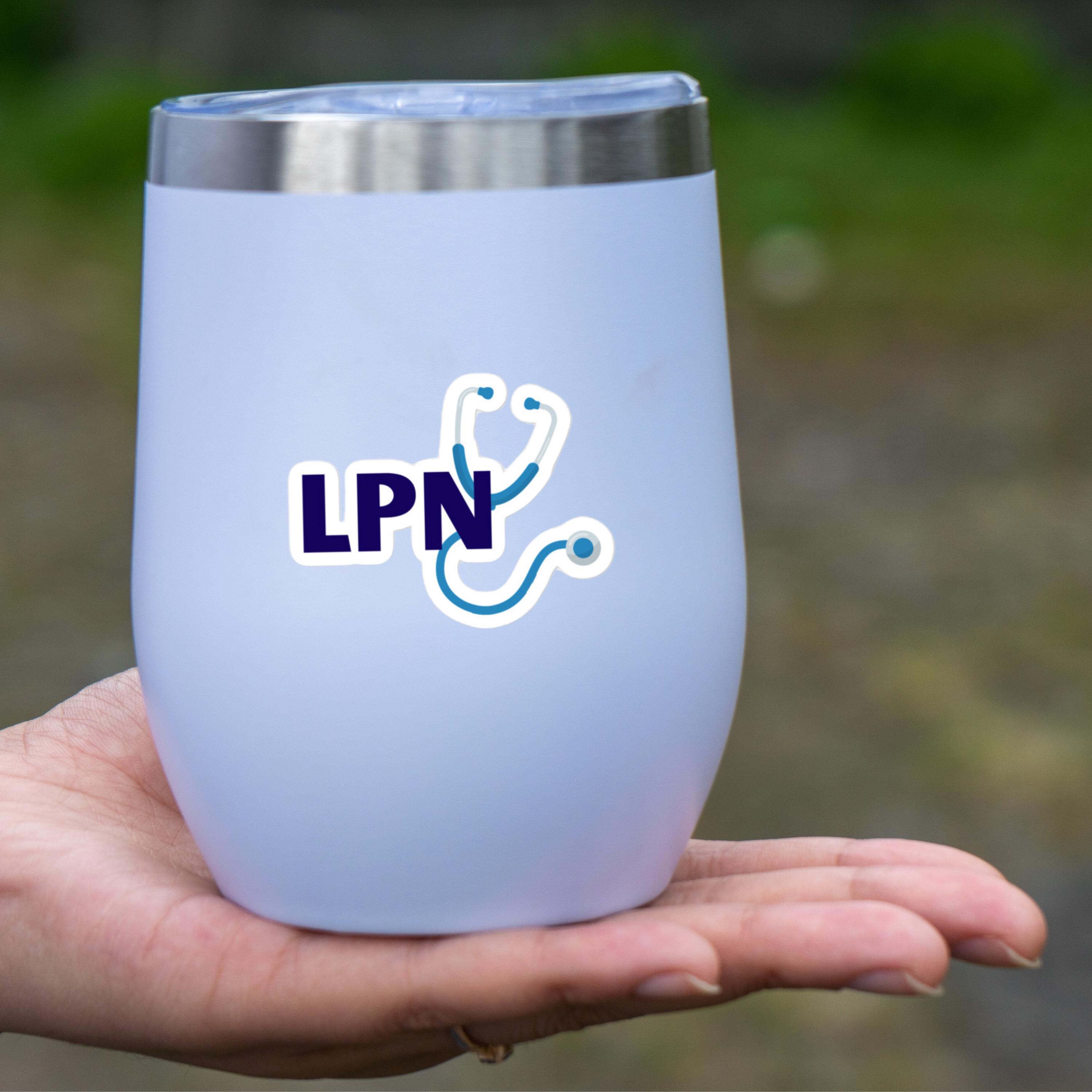 RN LPN Sticker: Stethoscope Vinyl Decal, Nurse Gift - Etsy