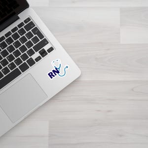 RN LPN Sticker: Stethoscope Vinyl Decal, Nurse Gift - Etsy