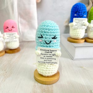 Crochet Chill Pills: Emotional Support Capsules, Cheer up Gift ...