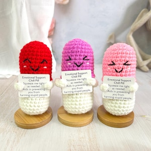 Crochet Chill Pills: Emotional Support Capsules, Cheer up Gift - Etsy