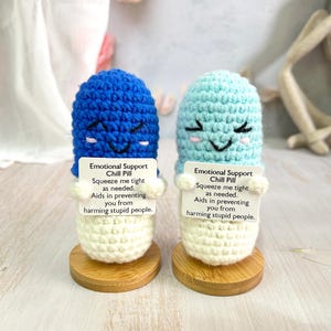 Crochet Chill Pills: Emotional Support Capsules, Cheer up Gift - Etsy