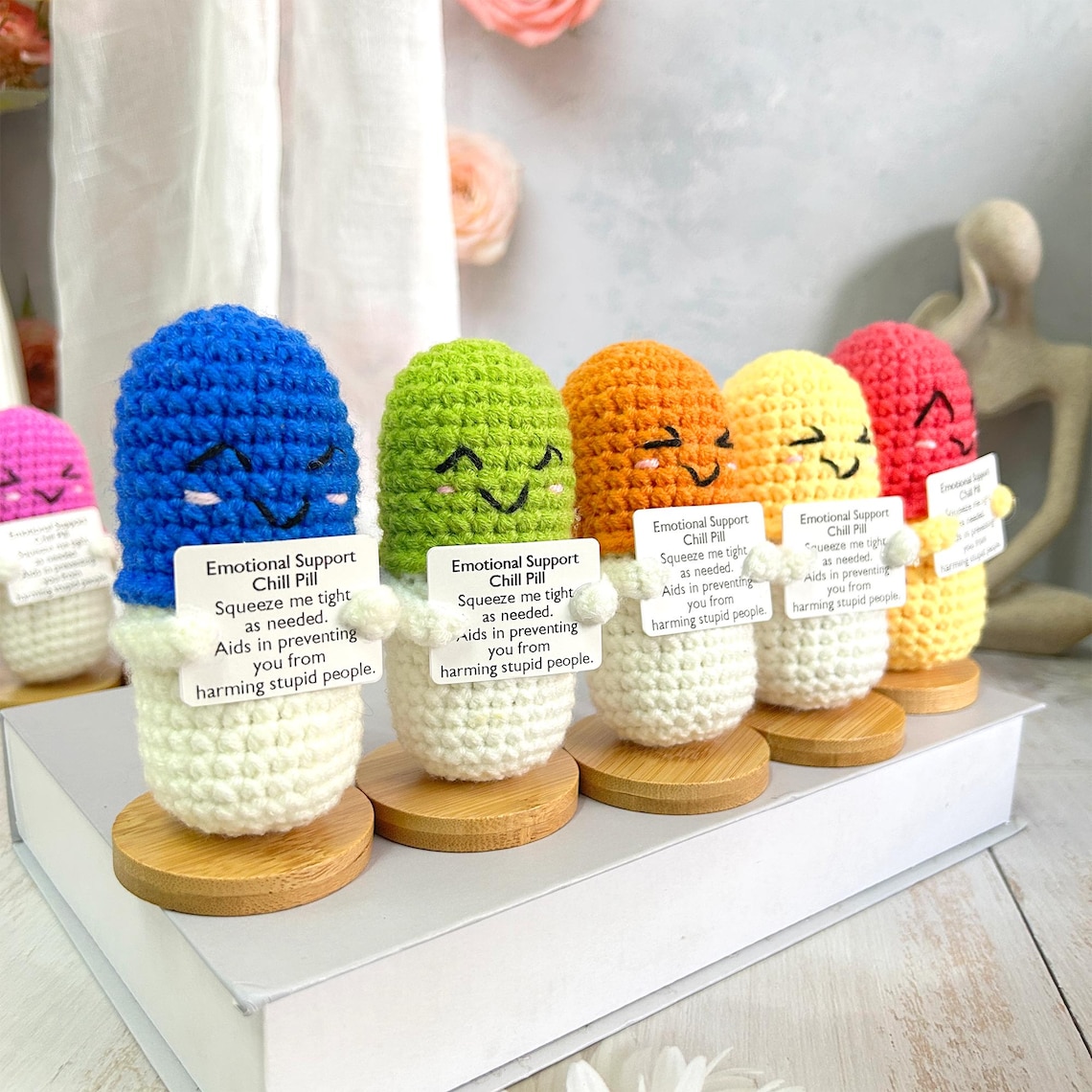 Crochet Chill Pills: Emotional Support Capsules, Cheer up Gift - Etsy