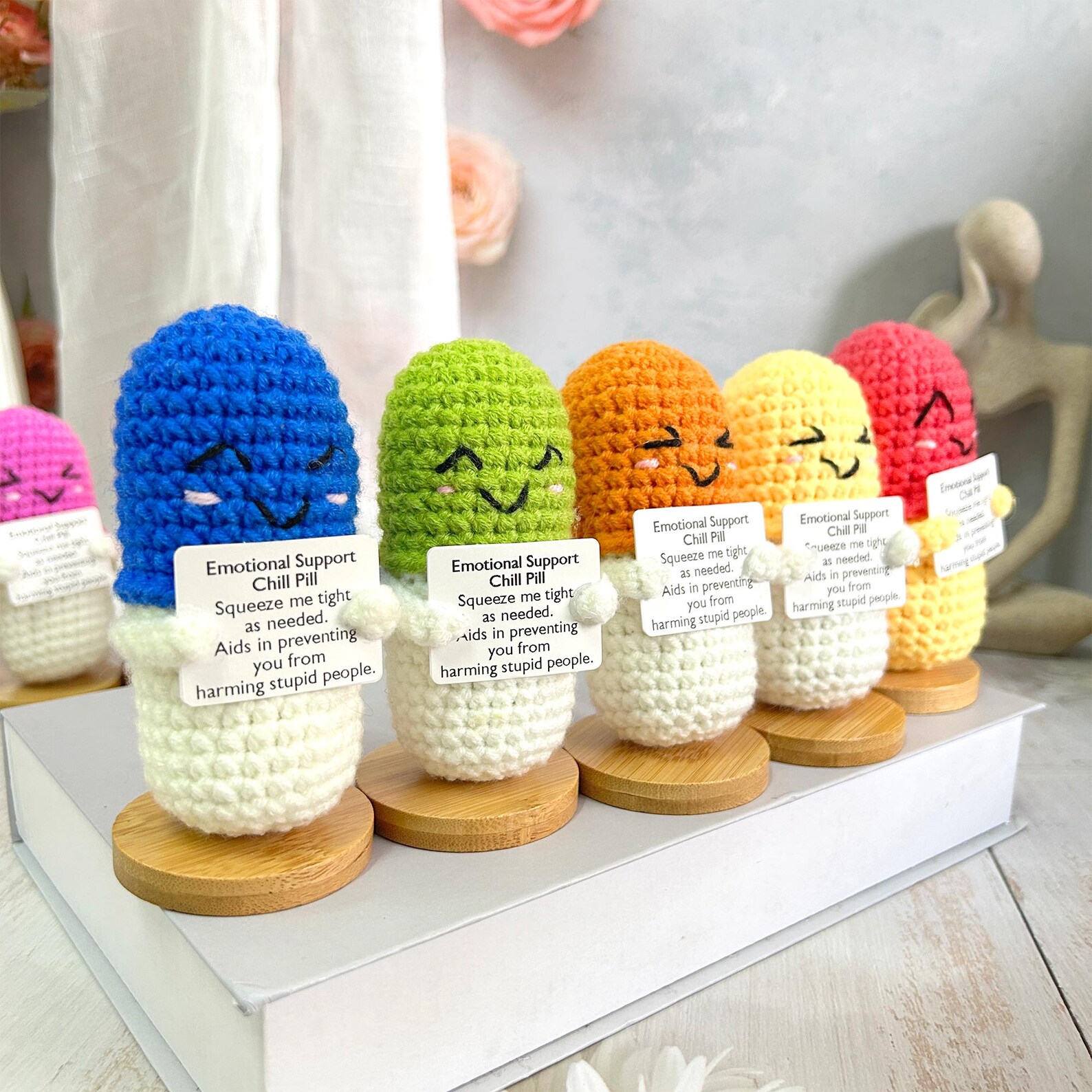Crochet Chill Pills: Emotional Support Capsules, Cheer up Gift - Etsy