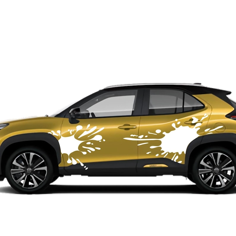 Kit Paint Splash Paint Car Decal Decor Both Sides Stickers | Set Funny ...