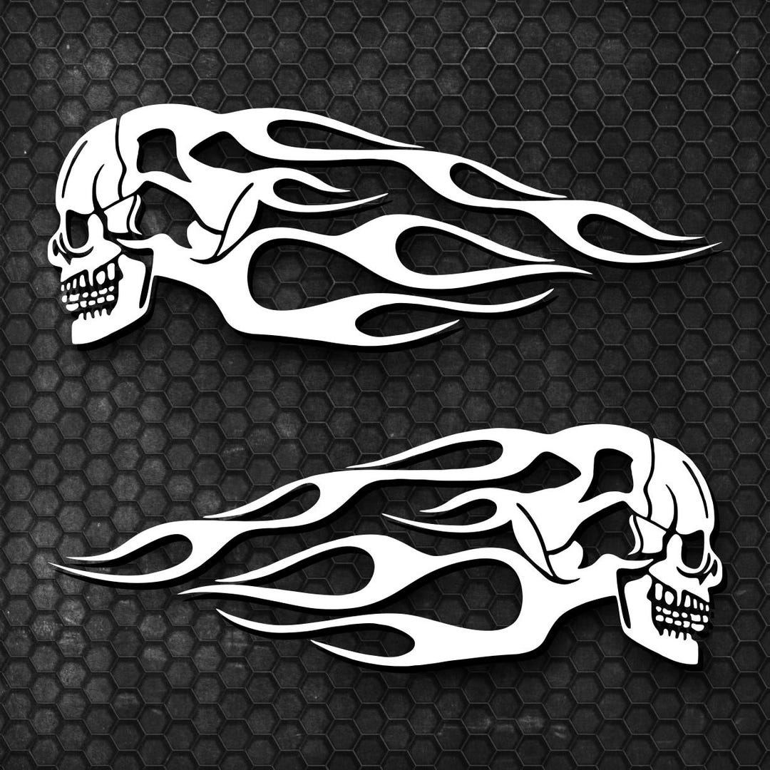 Set 2 Pcs High Quality Car Motorcycle Stickers | Motorcycle Oil Tank ...