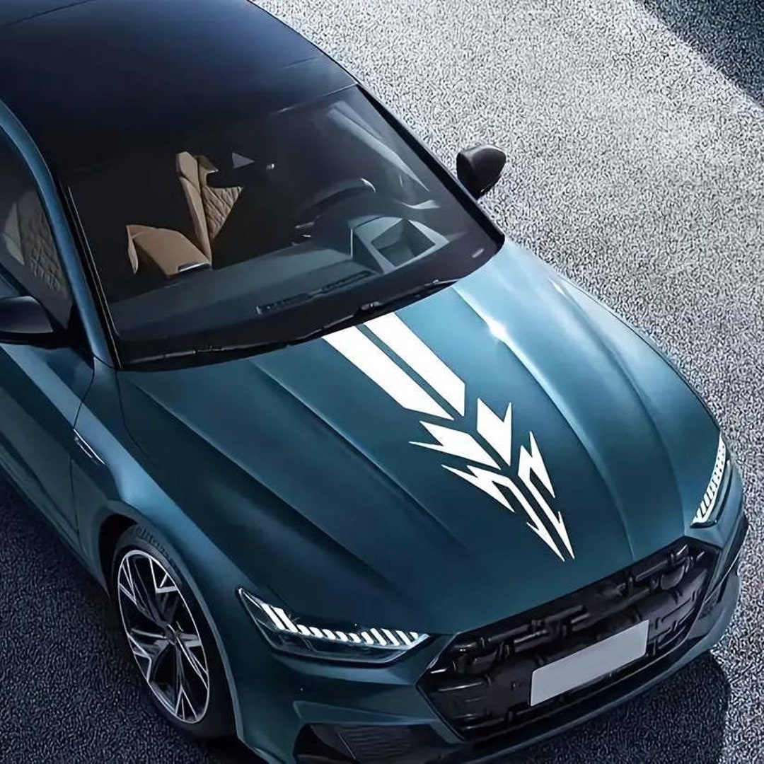 Car Hood and Roof Stripe Racing Decal Wrap Universal Car | Hood Stripe ...