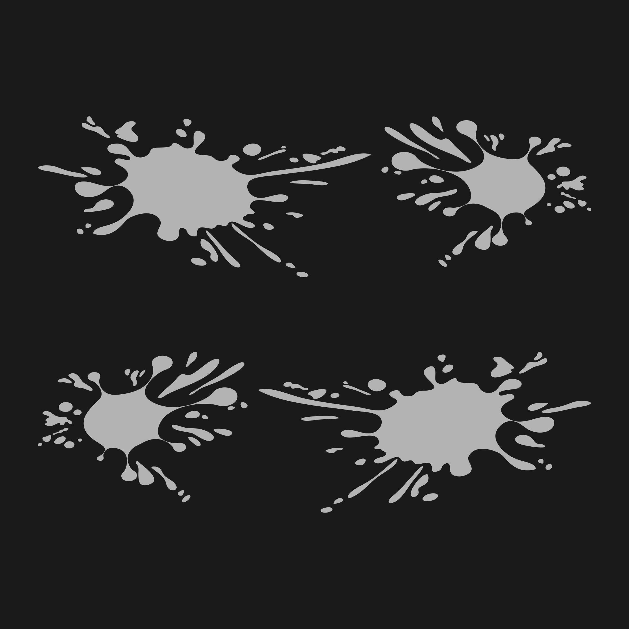 Kit Paint Splash Paint Car Decal Decor Both Sides Stickers Set Funny ...