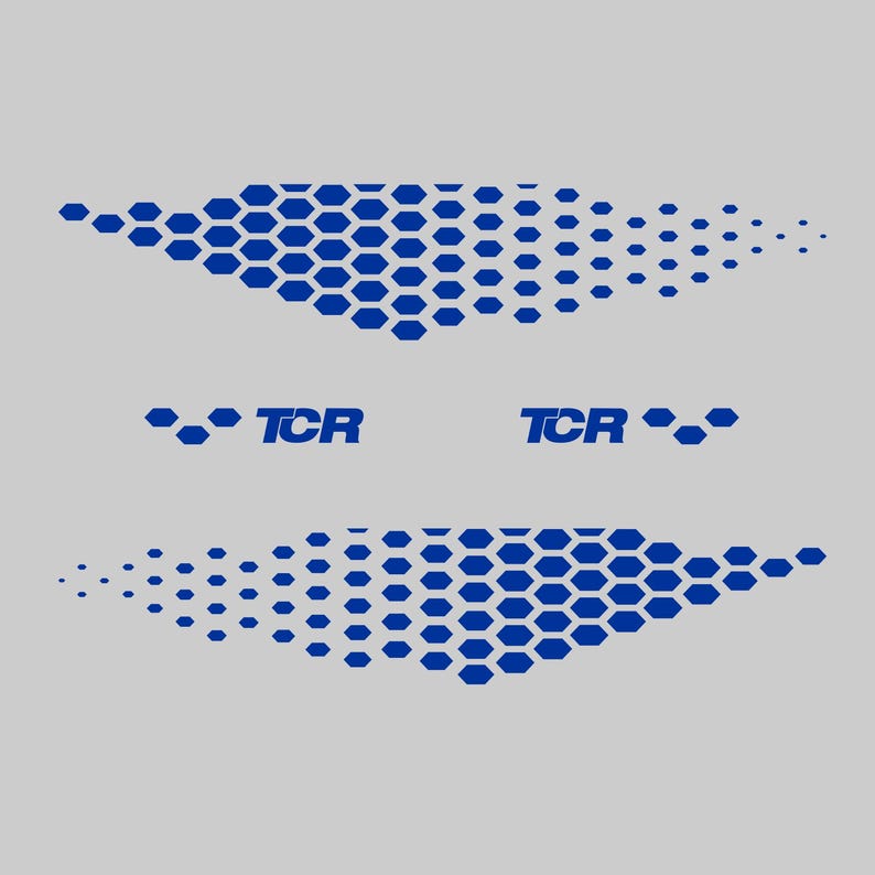 Kit Golf TCR Honeycomb Both Sides Vinyl Decal Sticker Geometric ...