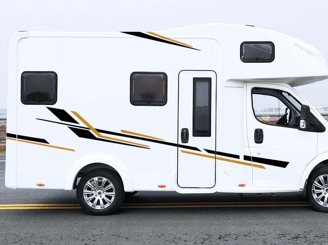 Set Caravan Sticker Stripes Uranus Graphics Caravan Kit | Camper Van or ...