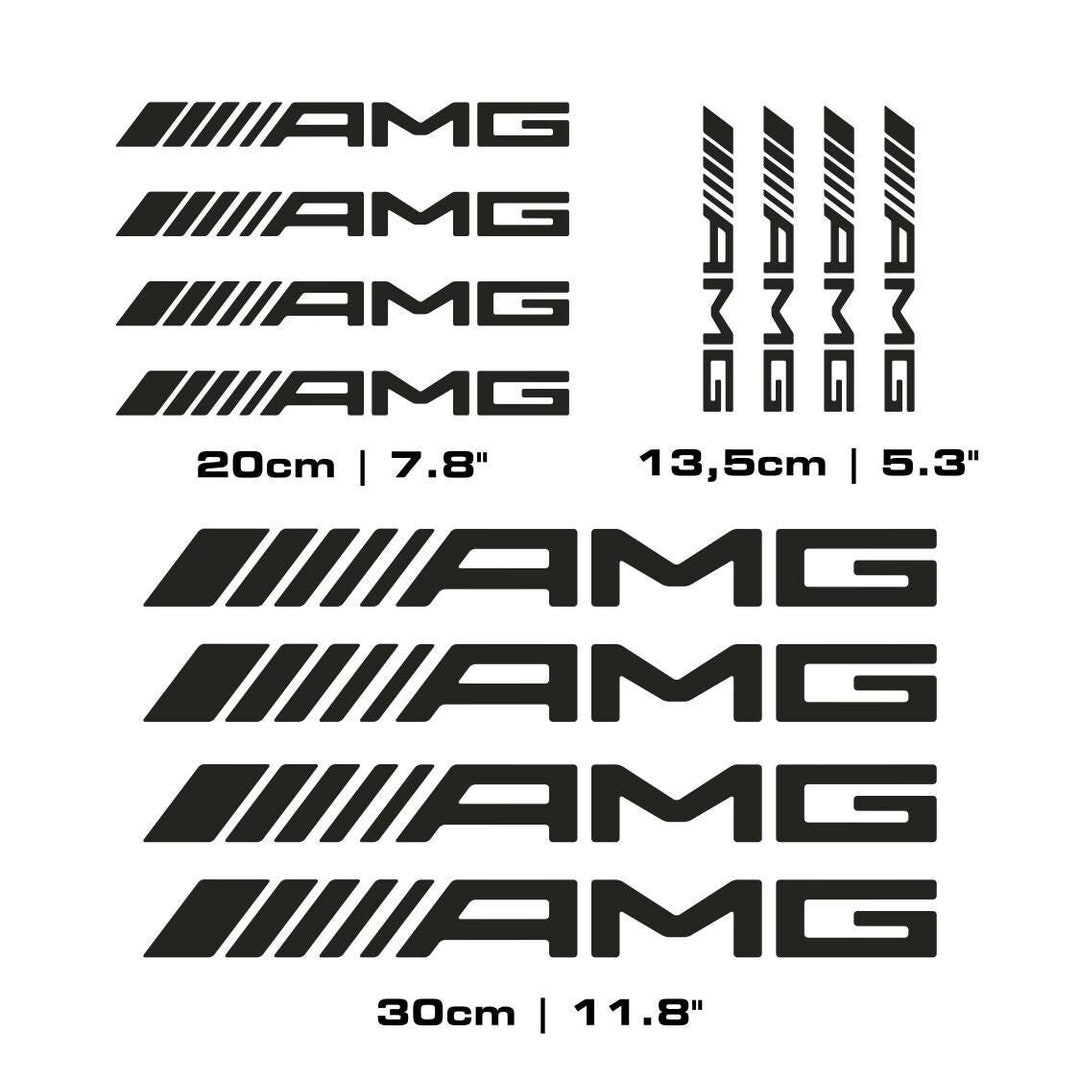 Set 12 Pcs Hq Vinyl Racing Car Motorbike SUV Truck AMG Emblem Sticker ...