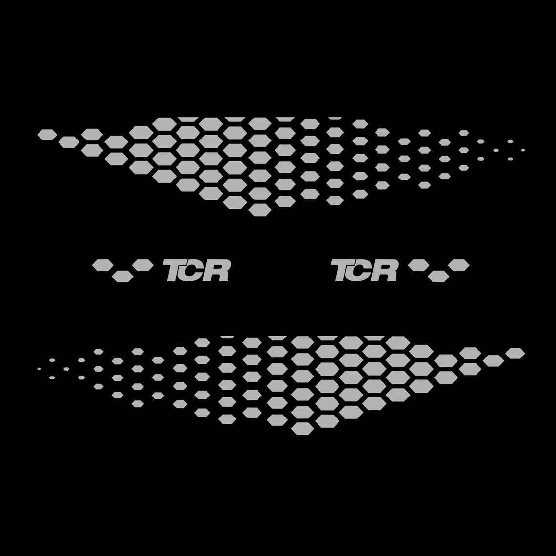 Kit Golf TCR Honeycomb Both Sides Vinyl Decal Sticker Geometric ...
