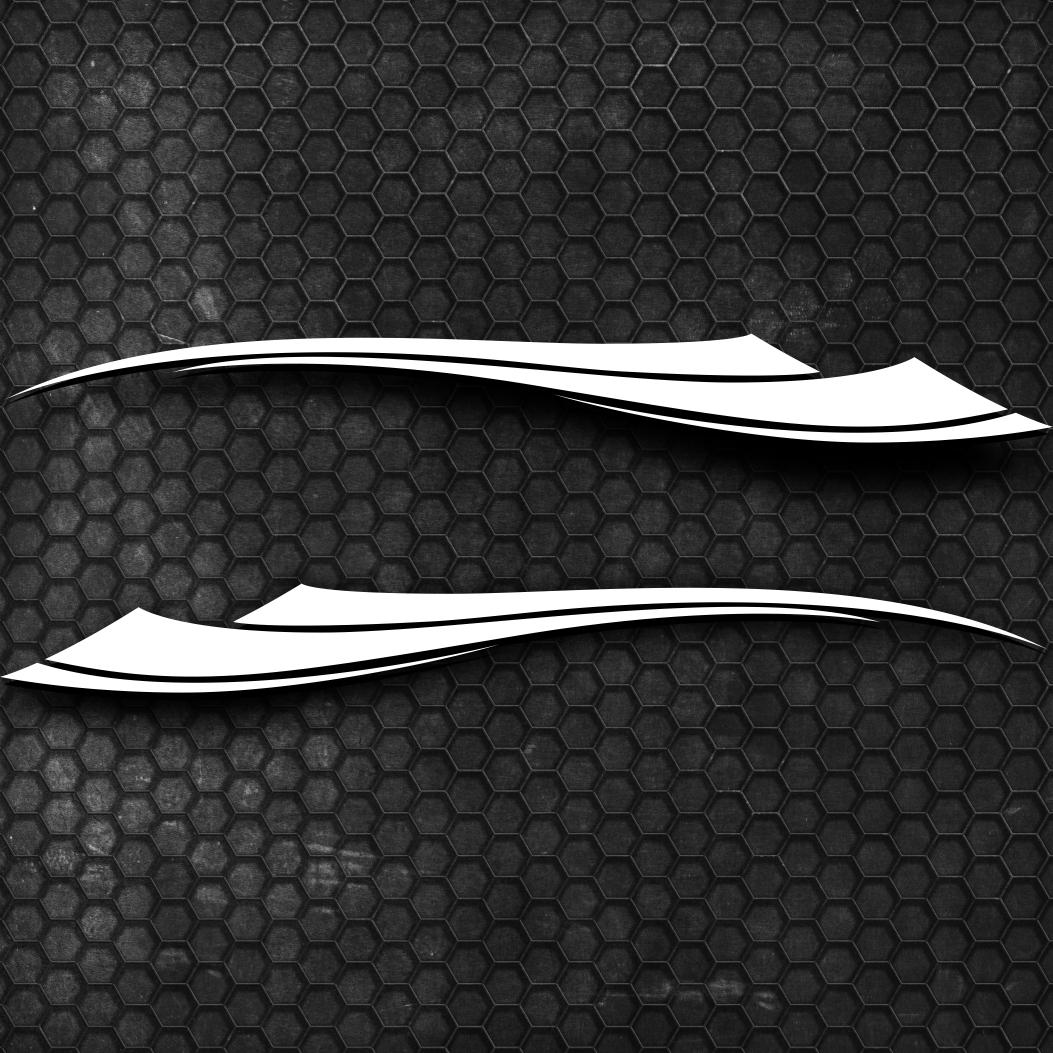 Set 2 Pcs Vehicle Stripes Auto Graphics RV Trailer Car Truck Boat ...