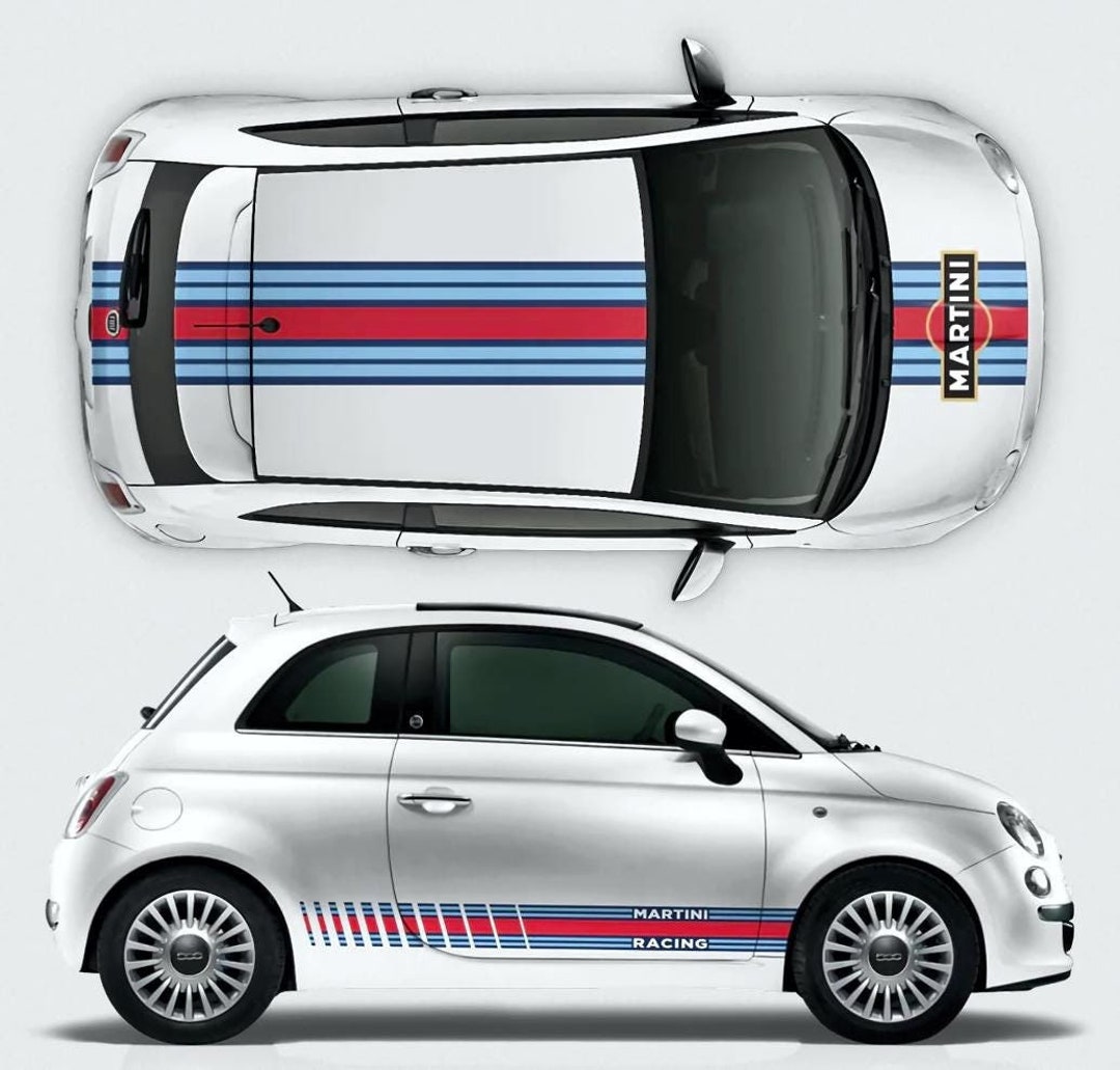 Martini Racing Stripes Set for Italian Fiat 500 or Similar Models ...