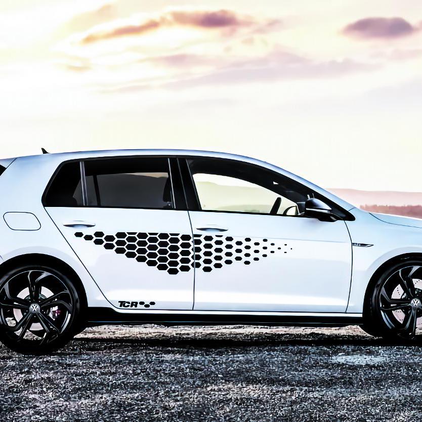 Kit Golf TCR Honeycomb Both Sides Vinyl Decal Sticker Geometric ...