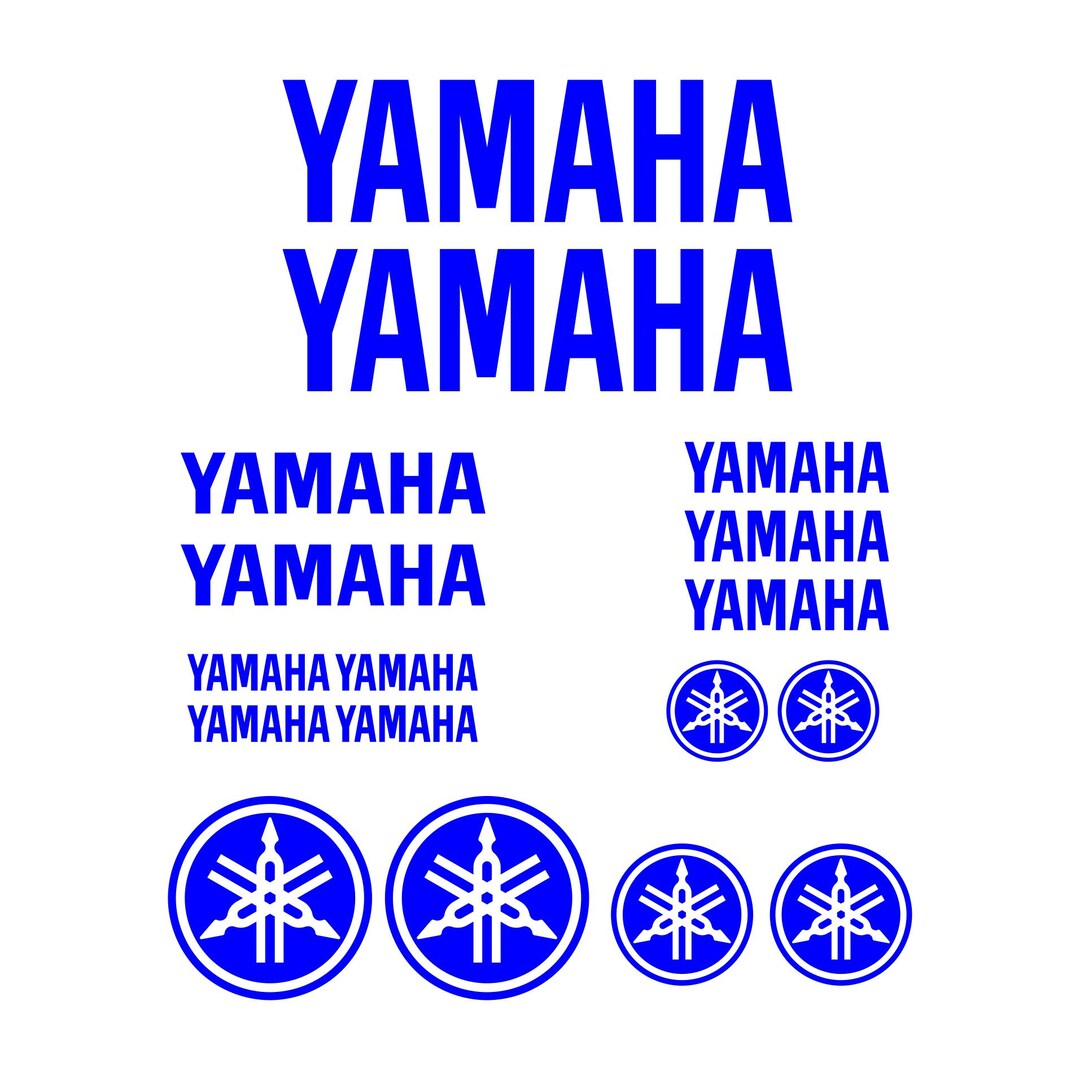 Set 17 Pcs High Quality Motorcycle and Car Stickers R1 R3 R6 R7 R15 MT ...