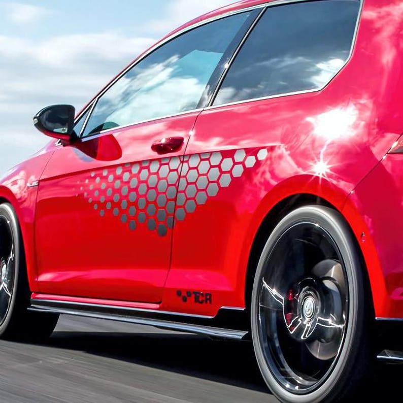 Kit Golf TCR Honeycomb Both Sides Vinyl Decal Sticker Geometric ...