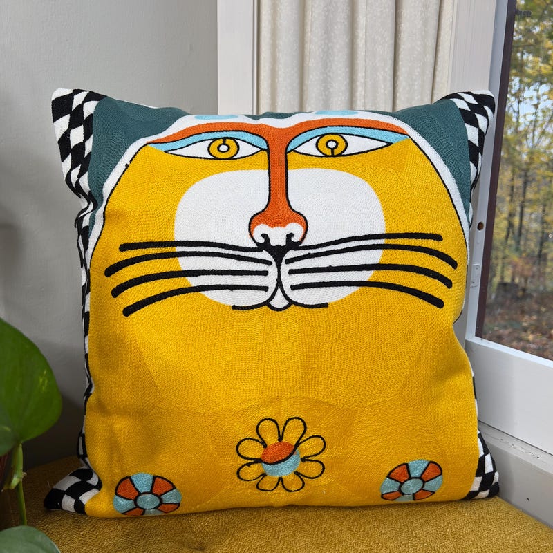 Cat Pillow - Etsy