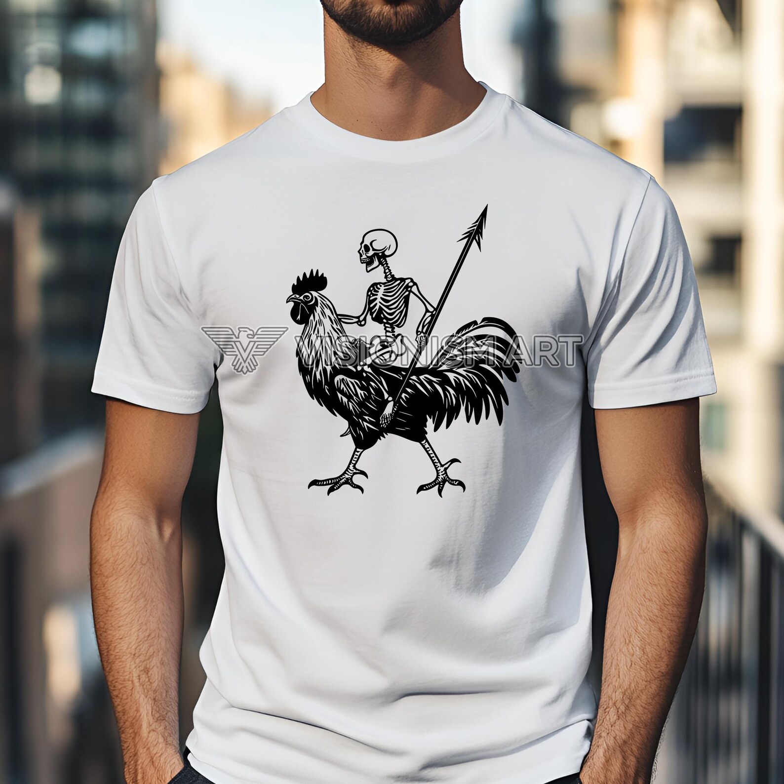 Skeleton Riding Rooster Svg, Funny Chicken Svg, Funny Rooster Svg, Farm ...