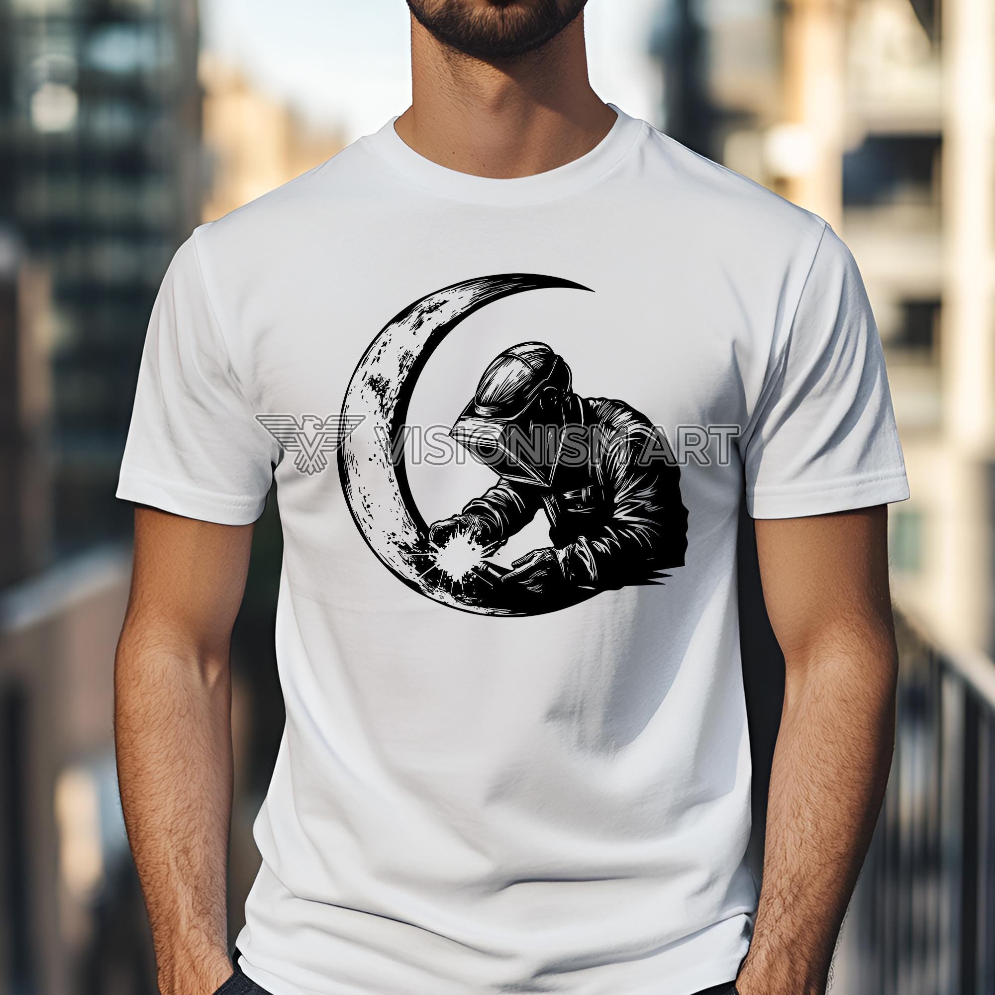 Welder Welding the Moon Svg, Welder Life Svg, Welding Svg, Svg Cut ...