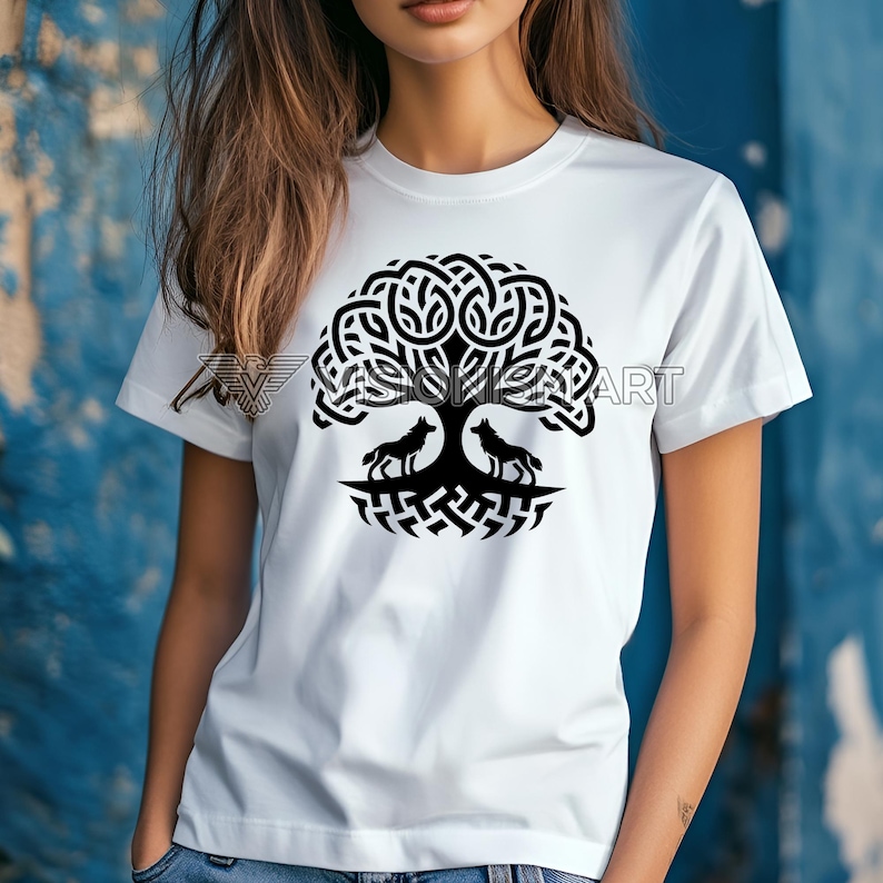 Celtic Tree of Life With Wolf SVG: Cuttable Design (digital Download ...