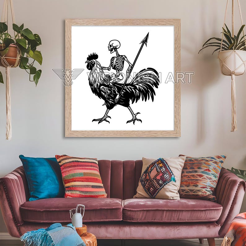 Skeleton Riding Rooster Svg, Funny Chicken Svg, Funny Rooster Svg, Farm ...
