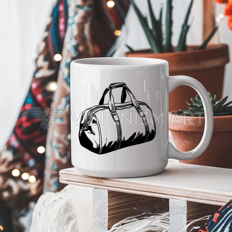 Duffel Bag SVG: Gym & Travel Design (digital Download) - Etsy