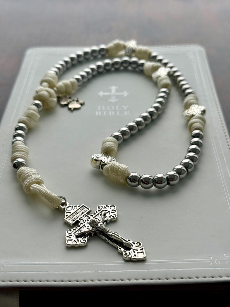 Sacred Heart and Immaculate Heart, Catholic Rosary, Heavy Duty, Handmade Rosary, Unbreakable ...