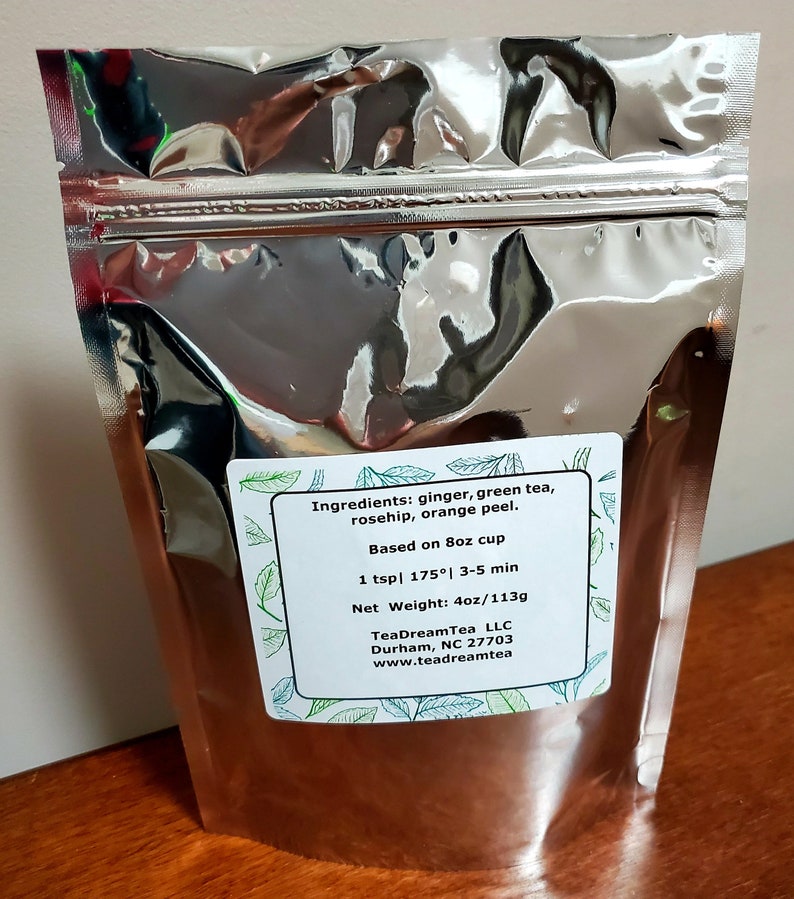 Ginger Rosehip Orange Peel Green Dream Tea Free Standard - Etsy