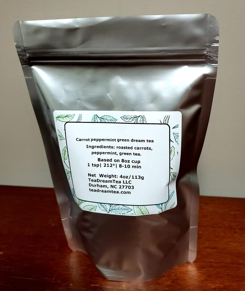 Peppermint Tea Carrot Green Dream Wellness Tea Roast Dried Carrot Chips ...
