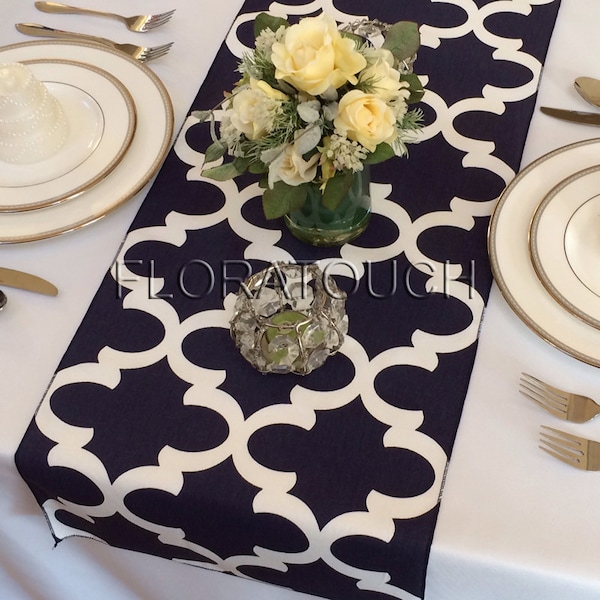 Navy Table Runner - Etsy