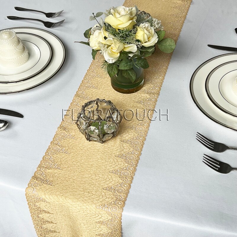 Gold Table Runner - Etsy