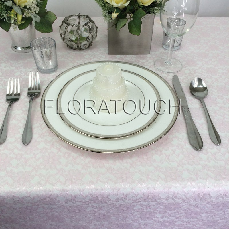 Light Pink Lace Tablecloth Wedding Table Overlay - Etsy