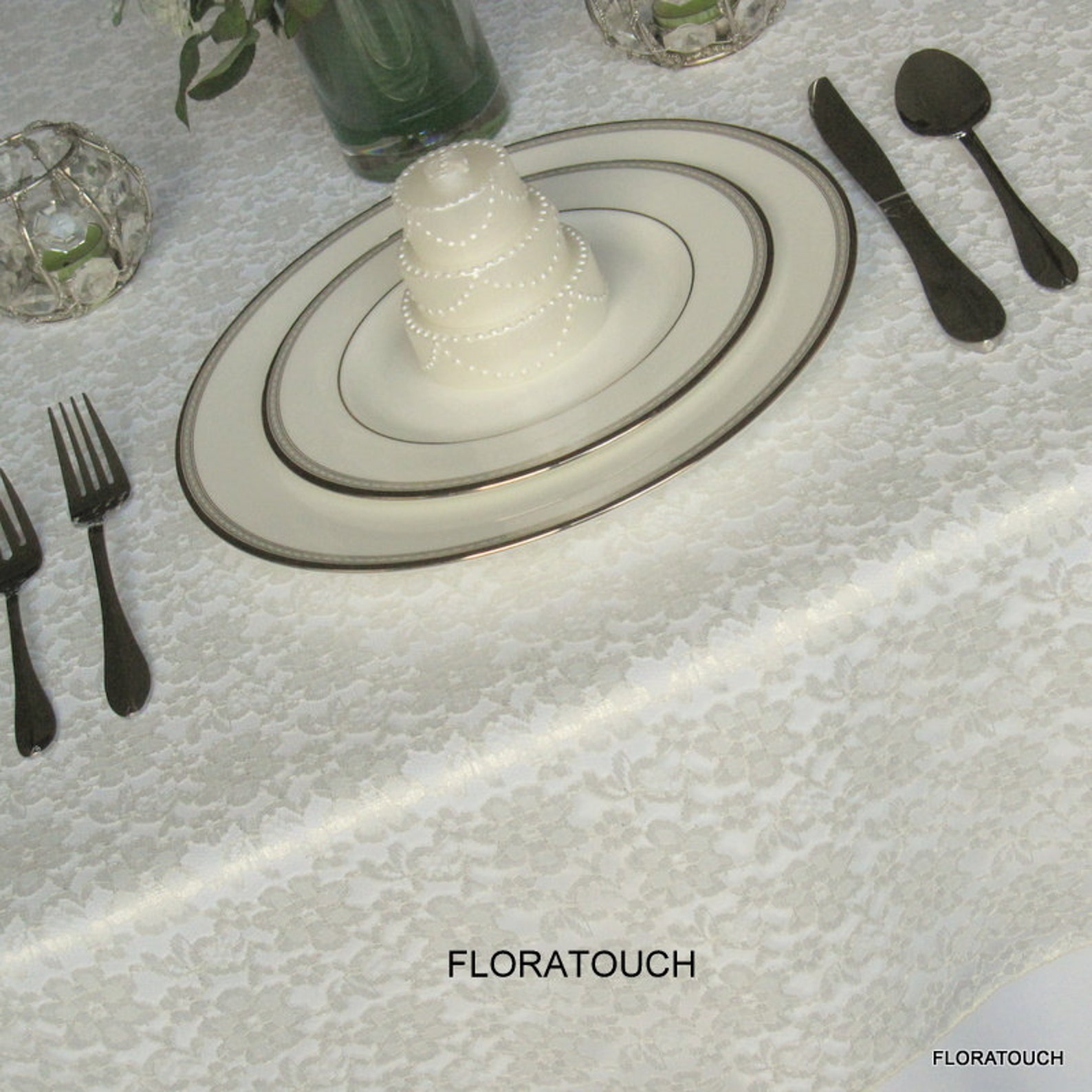 Ivory Lace Wedding Table Overlay | Etsy