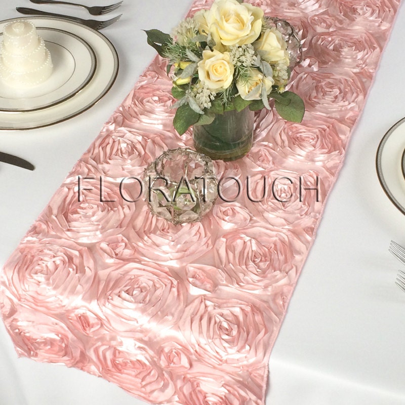Pink Table Runner - Etsy