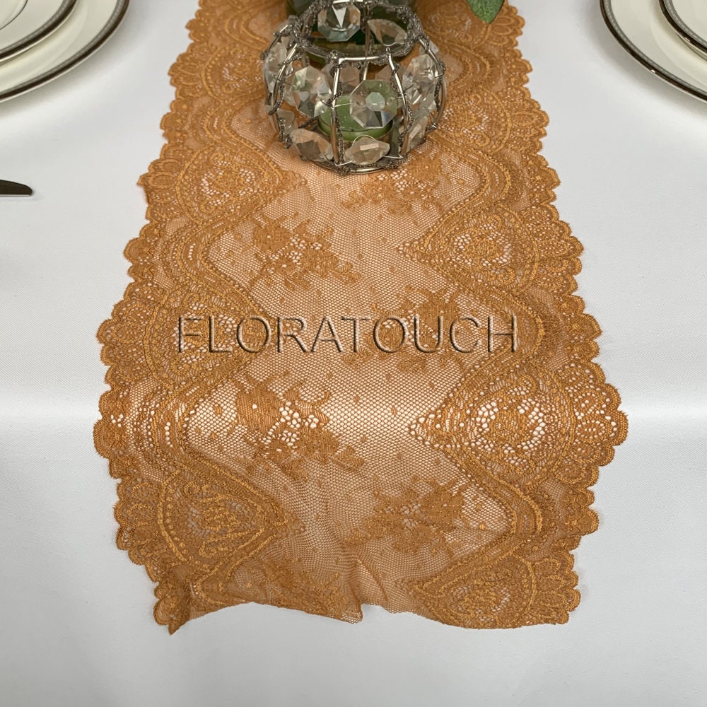 Copper Rust Lace Table Runner Wedding Table Runner - Etsy