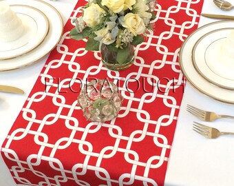 Red Satin Table Runner Wedding Table Runners - Etsy