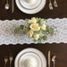 Thick Ivory Lace Table Runner Wedding Table Runner 9" Wide - Livory05 ...
