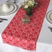 Red Lace Wedding Table Runner - Etsy