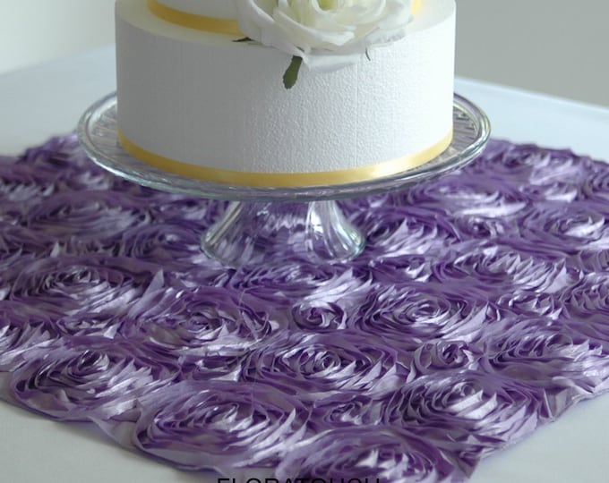 Satin Ribbon Rosette Wedding Table Square - Etsy