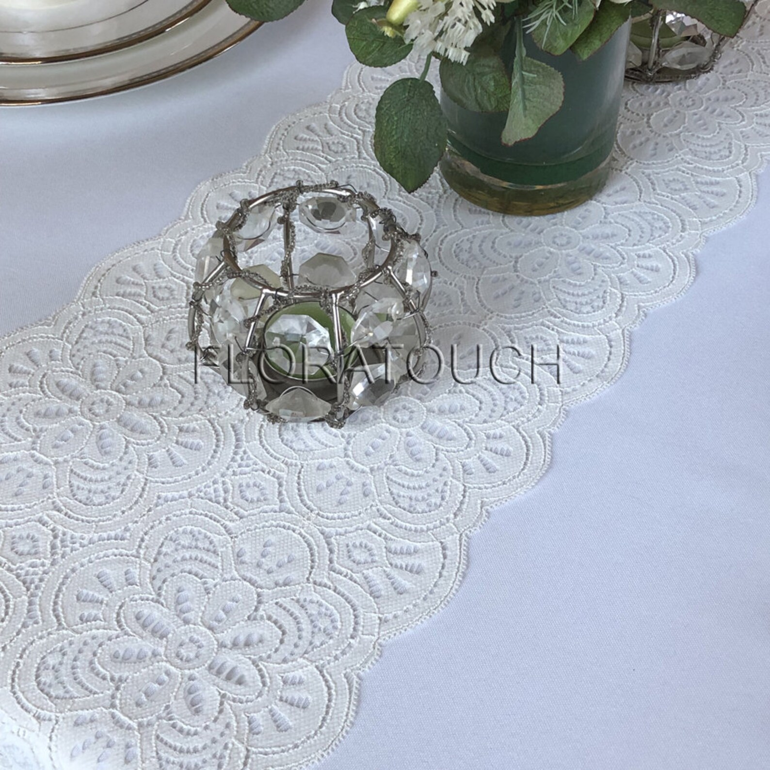 Thick Ivory Lace Table Runner Wedding Table Runner 9 - Etsy