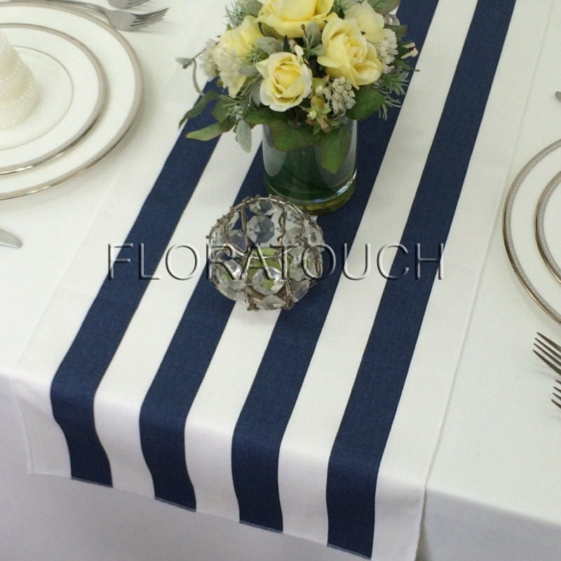 Navy Table Runner - Etsy