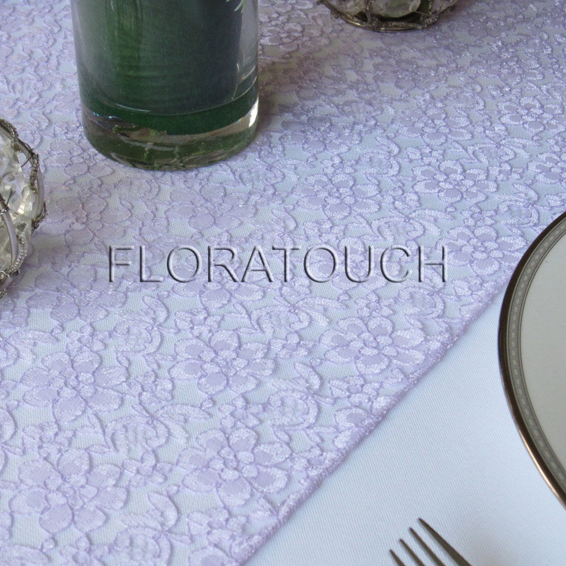 Lilac Lace Table Runner Wedding Table Runner - Etsy
